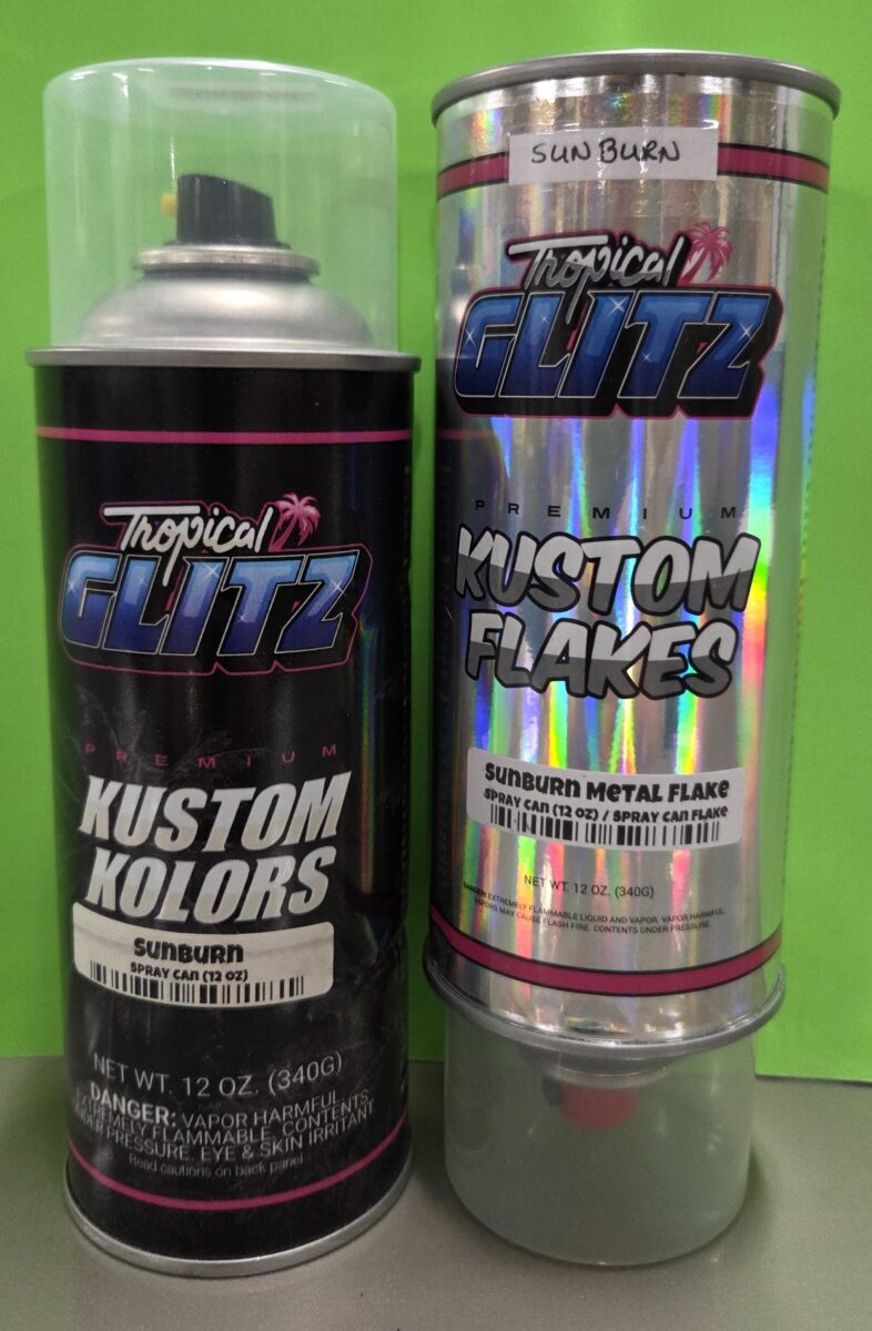 Sunburn Metal Flake Spray Can 12oz And Matched Base Coat • Dragging The ...